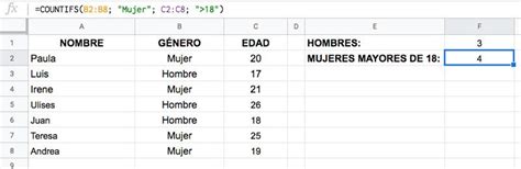 Función Contarsiconjunto En Excel Uso De La Función Countifs