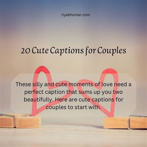 20 Cute Captions For Couples