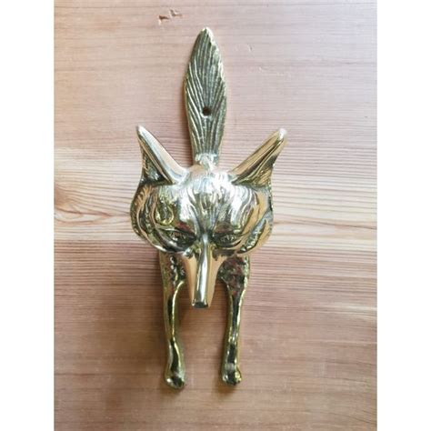 Door Knocker Fox Brass H107 Kilkenny Architectural Salvage