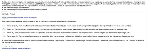 Solved Test The Given Claim Identify The Null Hypothesis