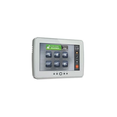 Dsc Silver Hardwired Touch Screen Keypad For Powerseries Control Panels Ptk5507s Ssandsi