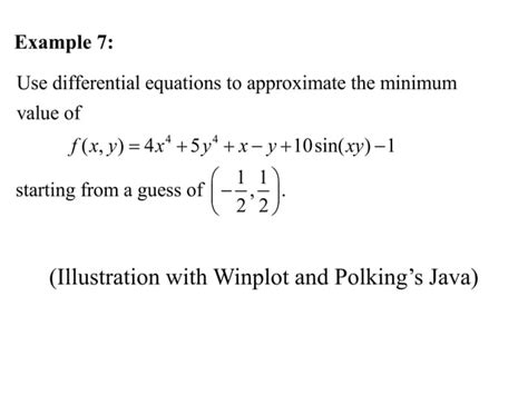 Applications Of Multivariable Calculus Ppt