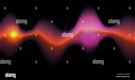 Abstract Glowing Audio Waveform Background Vector Illustration Stock Vector Image And Art Alamy