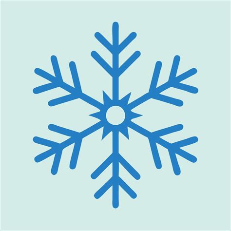 A Simple Snowflake With Six Points 54408214 Vector Art At Vecteezy