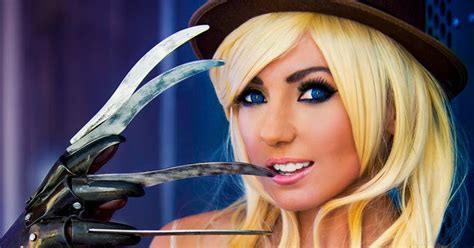 Asian Babes Jessica Nigri Sexy Freddy Krueger Cosplay