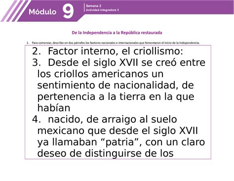 Actividad Integradora 3 Del Modulo 9 Prepa En Linea Sep De La