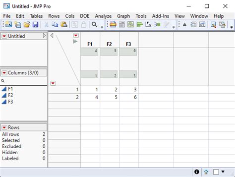 Create A Series If New Columns Jmp User Community