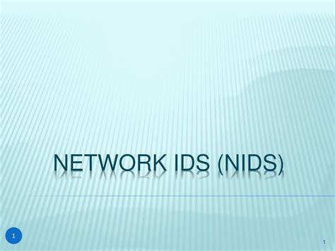 Ppt Network Ids Nids Powerpoint Presentation Free Download Id1626098