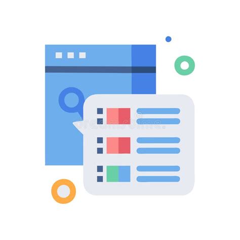 Stylish Data Query Icon Stock Vector Illustration Of Icon 351630763