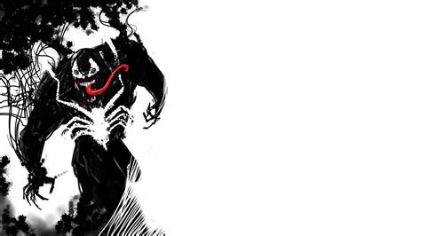 Black And White Venom Wallpapers Top Free Black And White Venom