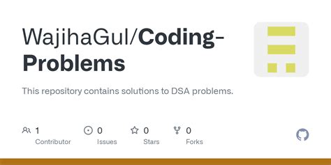 Github Wajihagulcoding Problems This Repository Contains Solutions To Dsa Problems