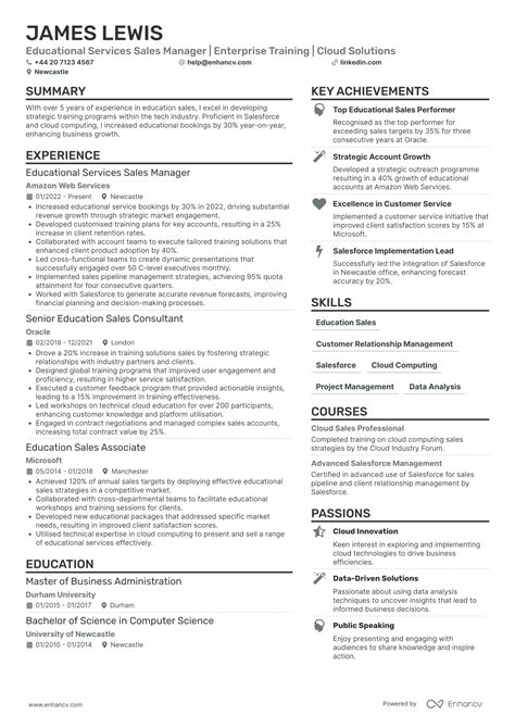 Salesforce Admin Cv Examples And Guide For 2025