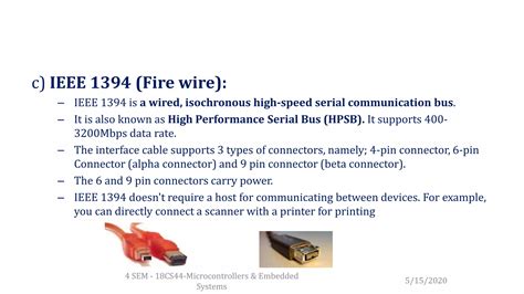 Communication Interface Of The Embedded Systems Ppt