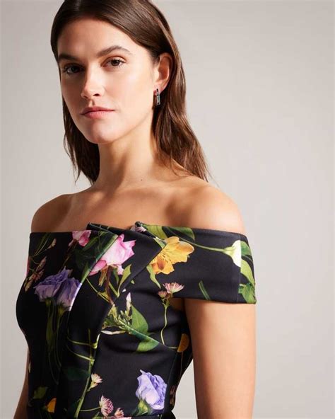 Ted Baker Dresses Factory Sale 2026 Black Womens Loveina Floral