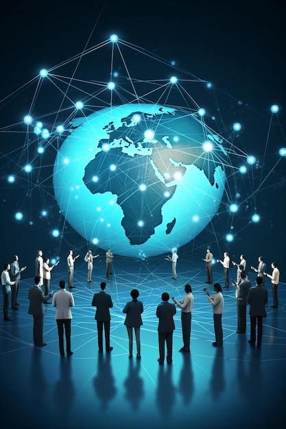 Premium Photo Global Structure Networking And Data Connection Concept