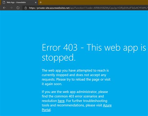 Azure Functions Private Site Access Michael S Colliers Blog