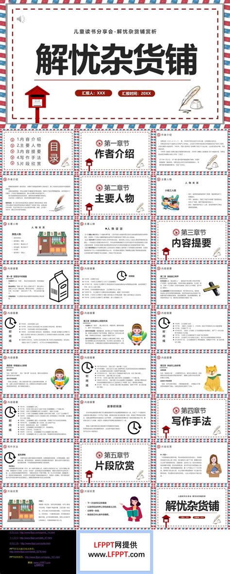 读书分享会解忧杂货铺ppt课件模板下载 Lfppt
