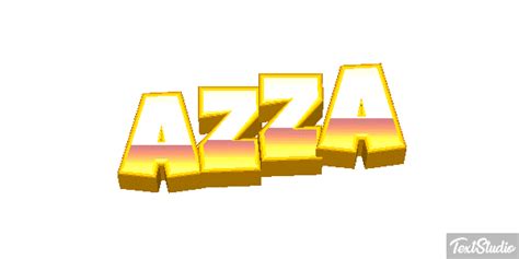 Azza Name Animated  Logo Designs
