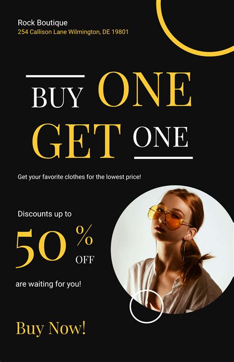 free boutique templates to edit online