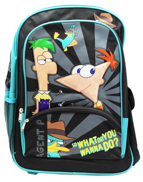 Disneys Phineas And Ferb So What Do You Wanna Do Full Size Backpack