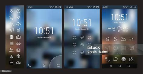 강렬하다 꺾은선형 Ui 및 Ux 화면 그래픽 사용자 인터페이스에 대한 스톡 벡터 아트 및 기타 이미지 그래픽 사용자 인터페이스 설계도 홈페이지 Istock