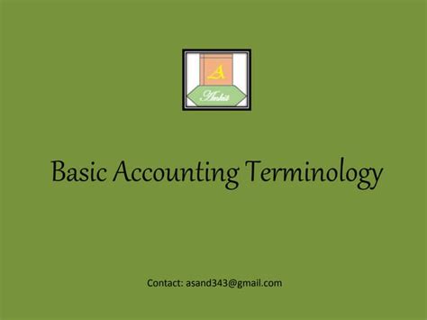 Basicaccountingterminologypdf