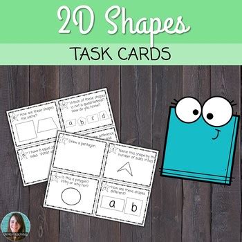 2D Shapes Task Cards By Wiley Teaching TPT