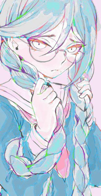 Safebooru 1girl Alternate Hair Color Blue Hair Braid Danganronpa