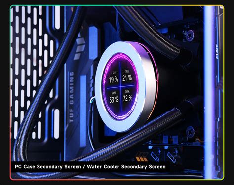 inča USB displej za PC kućište sa funkcijom analize muzičkog spektra malina