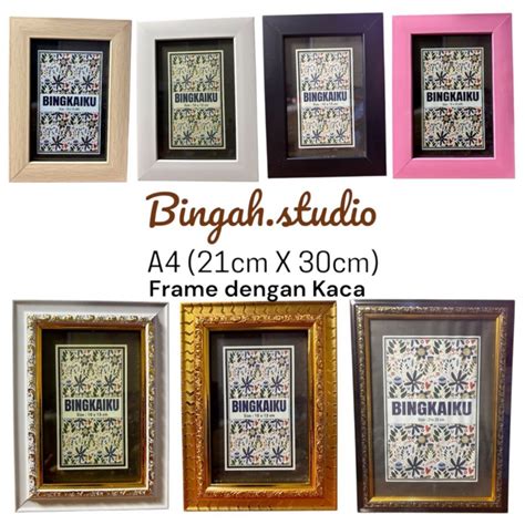 Jual Bingkai Frame Foto A4 21x30cm Frame Foto Frame Piagam