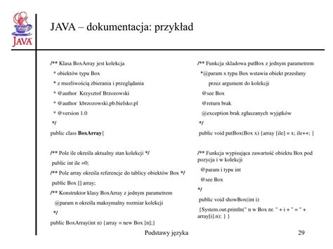 PPT JAVA plan wykładu PowerPoint Presentation free download ID 5530377