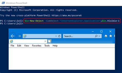 Launch Internet Explorer Using The Com Object Method