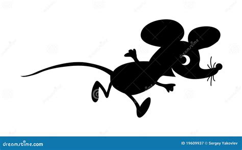 Vector Silhouette Mouse Stock Vector Illustration Of Nature 19609937