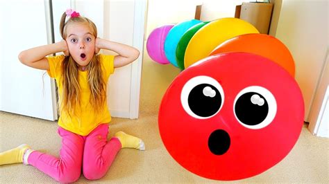 Ulya Plays Hide And Seek With Balloons Youtube