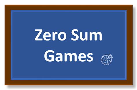Zero Sum Game How A Zero Sum Vs Non Zero Sum Game Works Wall Street