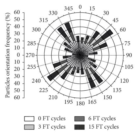 Rose Diagram Of The Particle Orientation Frequency Distribution Of