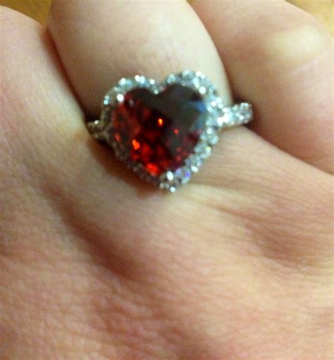 Sterling Silver Ruby Heart Ring Found Inside A Sweet Smells N Trinkets Jewelry Candle