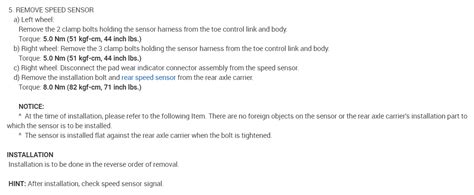 Vsc Abs Speed Sensor So I Shredded The Passenger Rear Speed
