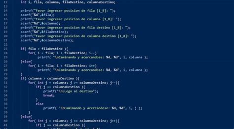 Ciclo For Turbo C Camino Destino De Un Robot