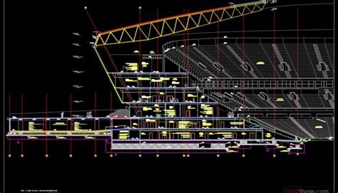 Stadium Section Details Autocad File Dwg Free Cad Blocks Download Dwg Models For Architects