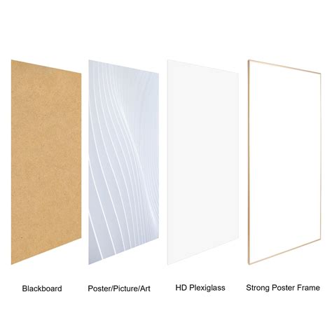 24x36 Matte Gold Picture Frame 2 Pcs Plexiglass Without Matthin