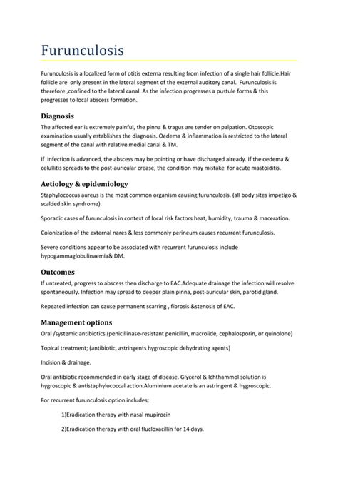 Furunculosis Doc