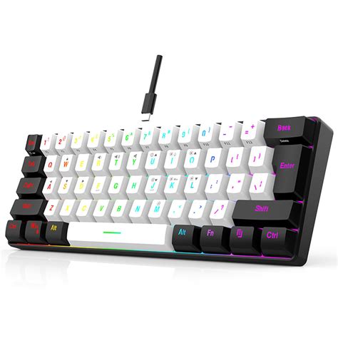 Mini Teclado Rgb Mini 61 Teclas Teclado Mecánico Para Juegos Interfaz