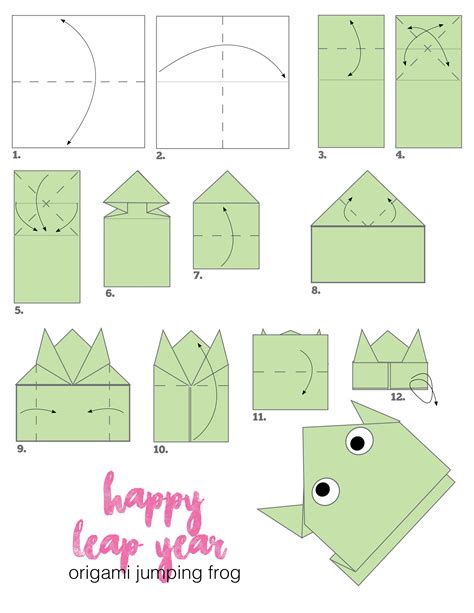 Origami Jumping Frog Diagram At James Brenton Blog