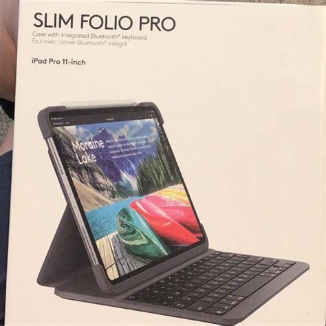 Logitech Computers Laptops And Parts Logitech Slim Folio Pro Ipadpro 1 Inch Case With