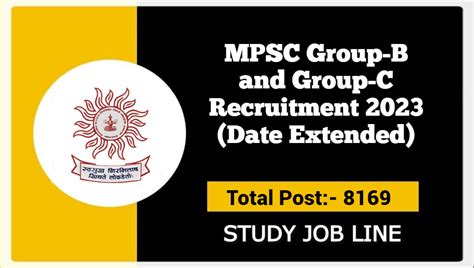 Mpsc Group B And Group C Recruitment 2023 Date Extended