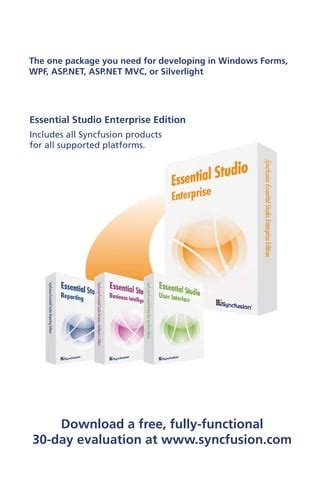 Syncfusion Brochure Web Pdf