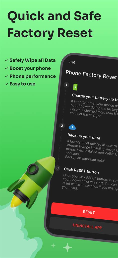Descargar Factory Reset Erase All Data Apk Última Versión 12v2 Para Android