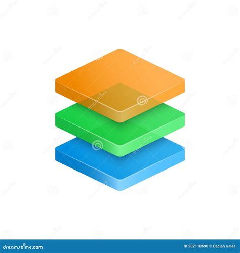 Stack Of Layers Icon Stack Of Squares Flat Illustration Stock Vector Illustration Of Paste