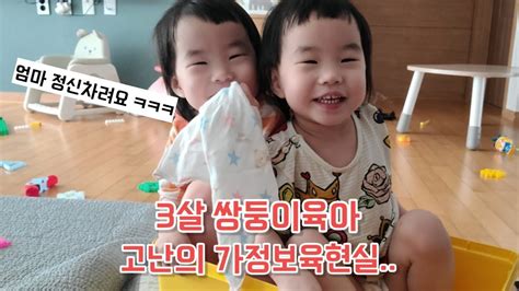 쌍둥이육아 브이로그힘든 가정보육🔥아기로션추천육아템 ️오가본말느린아이 언어치료결심💦 Youtube